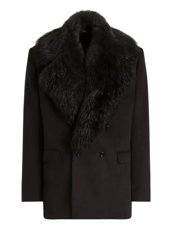 Dolce & Gabbana Palermo Double-breasted Cashmere Jacket - Grey