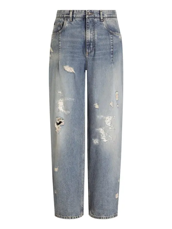 Dolce & Gabbana Denim Trousers - Multicolor