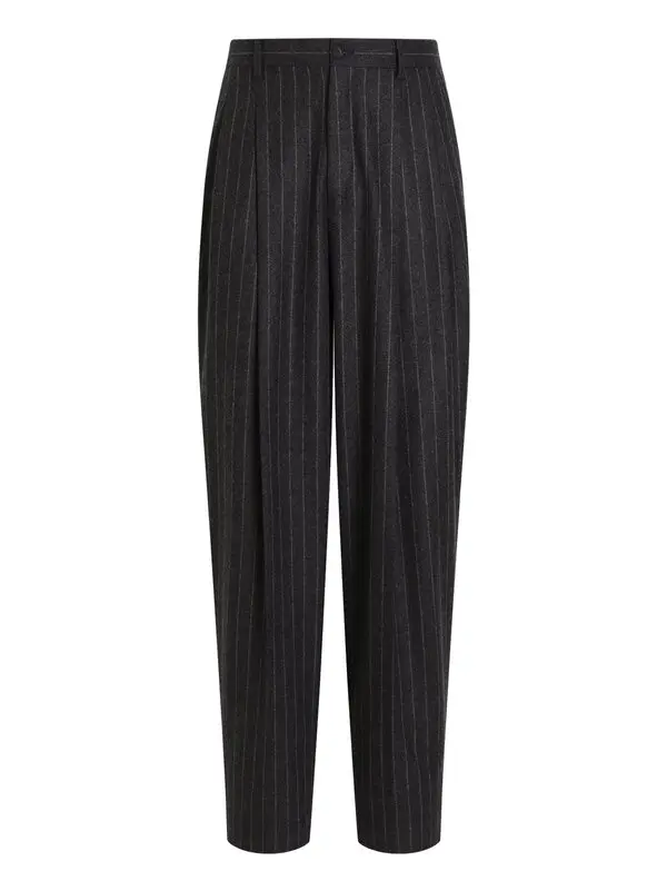 Dolce & Gabbana Pinstripe Flannel Trousers - Multicolor