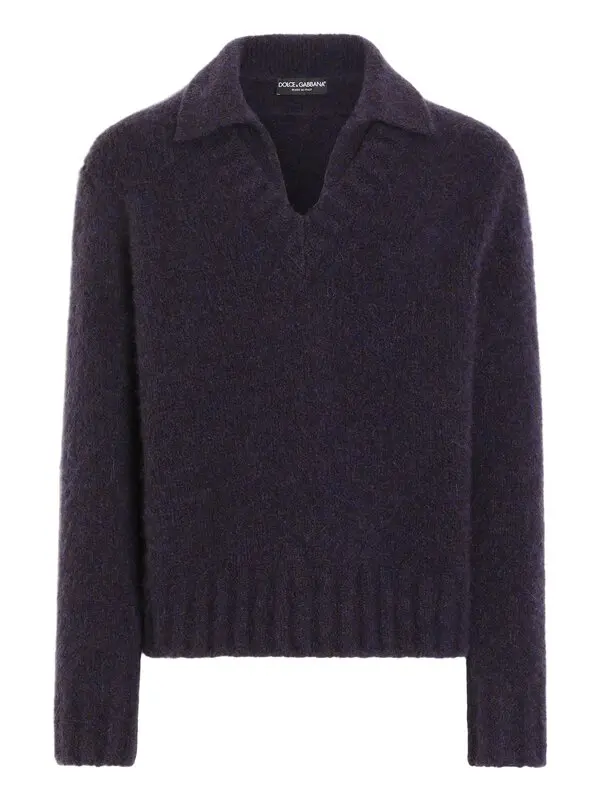 Dolce & Gabbana Alpaca Blend Pullover - Grey