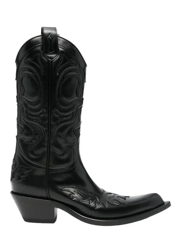 Acne Studios Leather Cowboy Boots - Multicolor