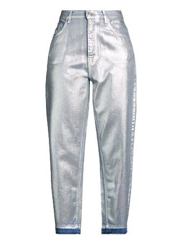 Elisabetta Franchi Jeans Size Cotton - Silver
