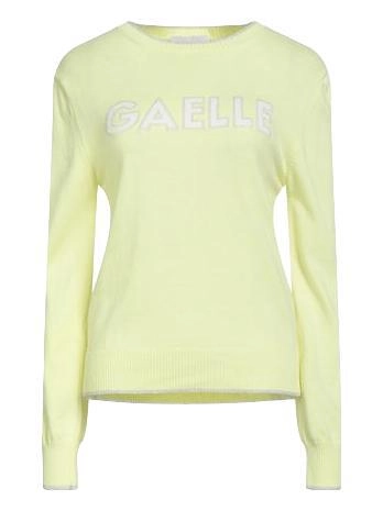 GAELLE PARIS Sweater Size Cotton, Acrylic, Viscose, Polyamide, Polyester - Yellow