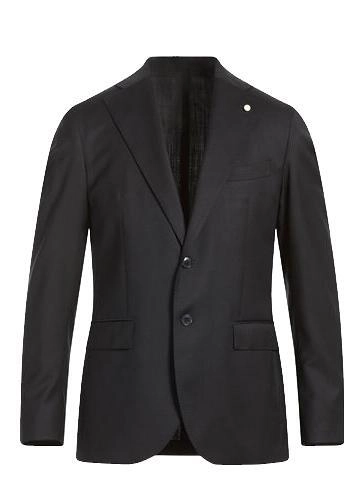 LUIGI BIANCHI MANTOVA Blazer Size Virgin Wool - Black