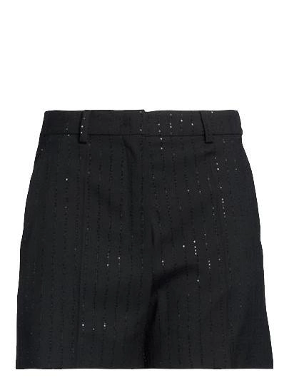 Max Mara Shorts & Bermuda Shorts Size Virgin Wool, Polyamide - Black