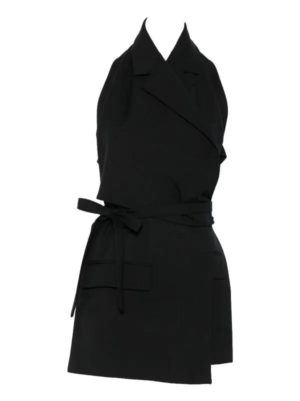 Dries Van Noten Geline Wool Vest - Black