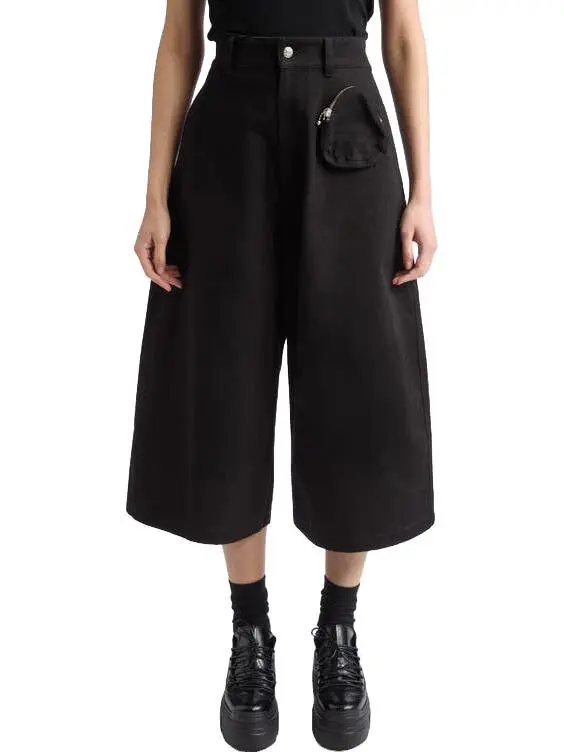 MELITTA BAUMEISTER Front Pocket Cargo Culottes - Black