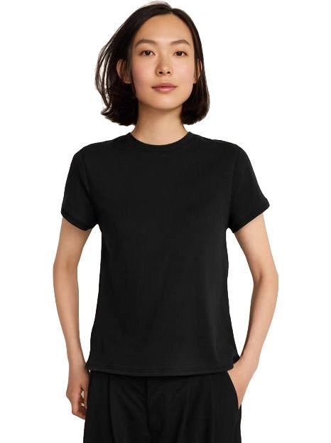 HAVEN WELL WITHIN Cotton Slub Fitted Tee - Black