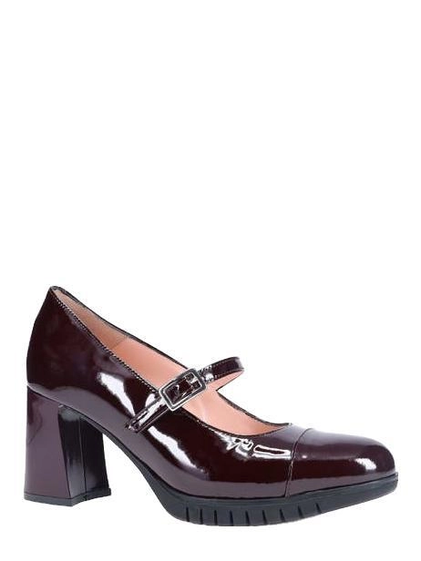 Ron White Faenna Leather Mary Jane Pump - Wine