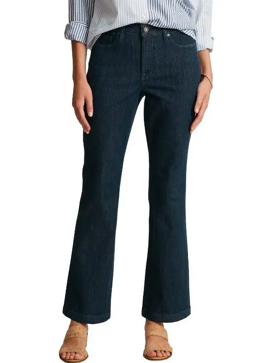 Tommy Bahama Indigo Palms Mid Rise Flare Jeans - Navy