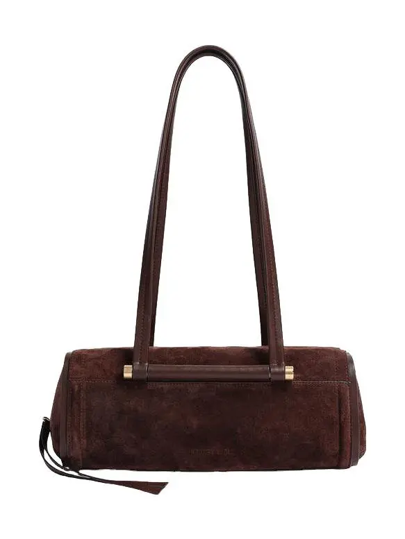 KENNETH COLE Highline Leather Shoulder Bag - Chocolate