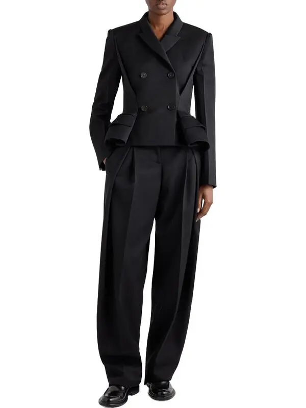 Givenchy Pinched Peplum Jacket - Black