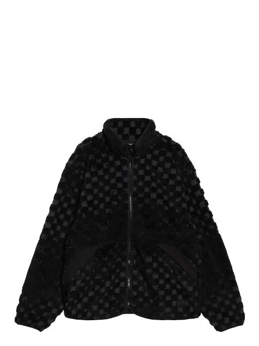 VANS Nights Check High Pile Zip Front Jacket - Black