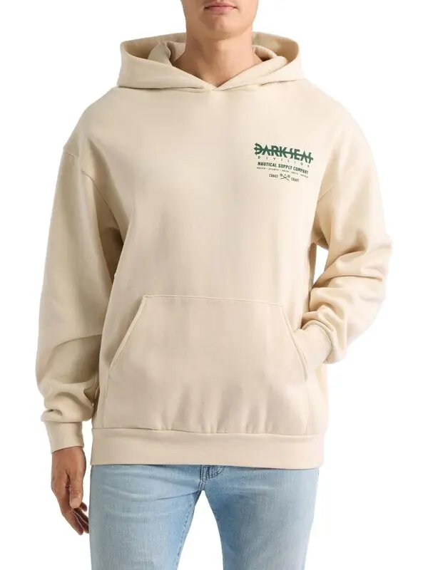 DARK SEAS Worldwide Graphic Hoodie - Ivory