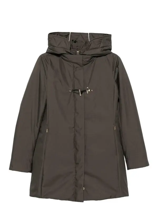 FAY Nylon Midi Parka Coat - Multicolor