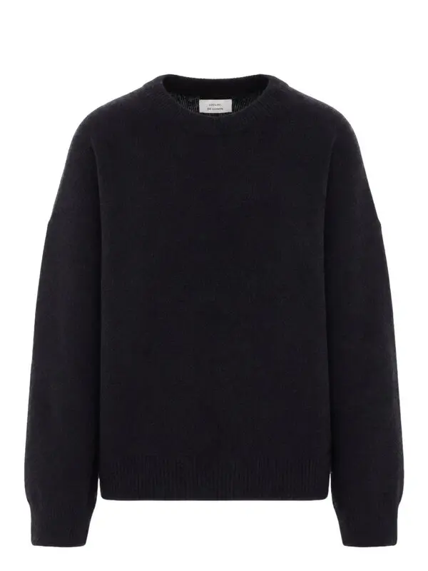 Loulou De Saison Tristan Logo Knitted Sweater - Black