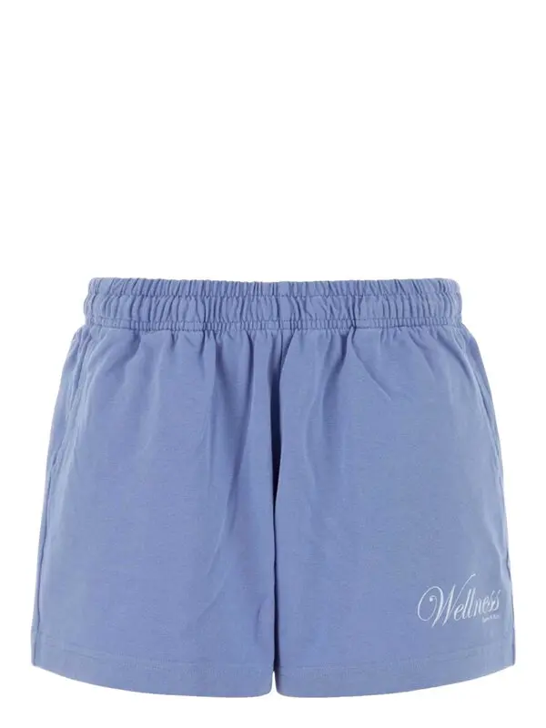 SPORTY  RICH Sporty Rich Avenue Disco Shorts - Periwinkle