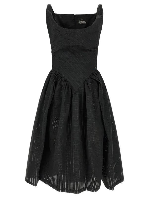 VIVIENNE WESTWOOD Sunday Draped Midi Dress - Black