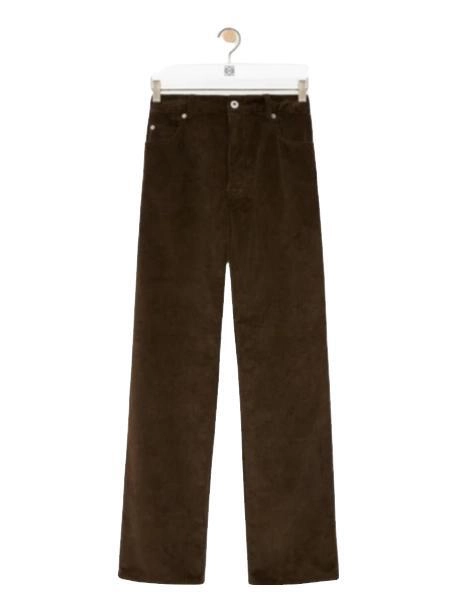 Loewe Corduroy Straight-leg Pants - Brown