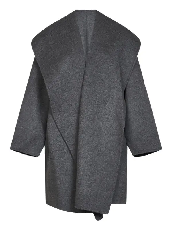 TOTEME Oversized Hooded Coat - Grey