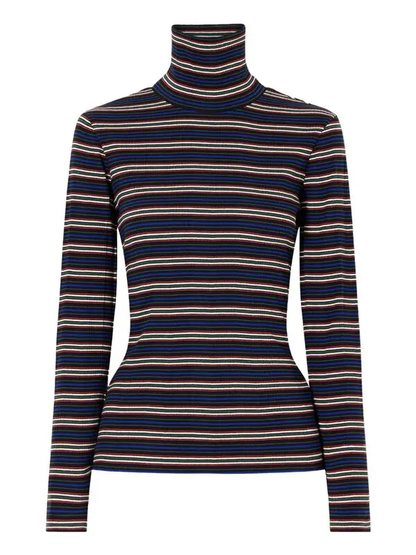 Dries Van Noten Long-sleeve High-neck Knit Top - No