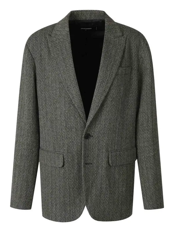 Dsquared2 Herringbone-pattern Blazer - Black
