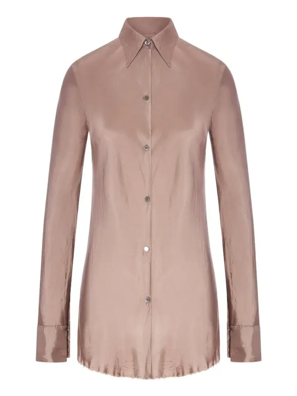 Dries Van Noten Calima Long-sleeved Shirt - Stone