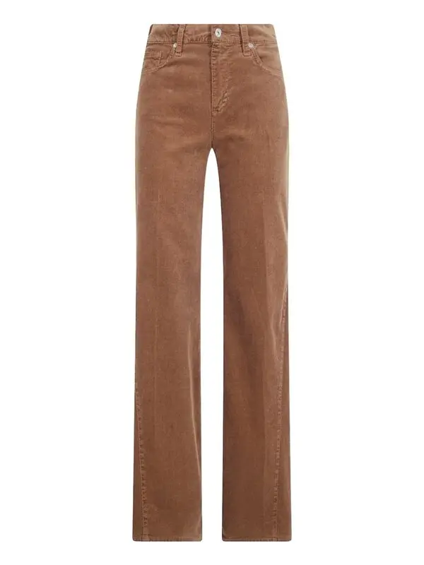 7 For All Mankind Lotta Corduroy-effect Trousers - Brown