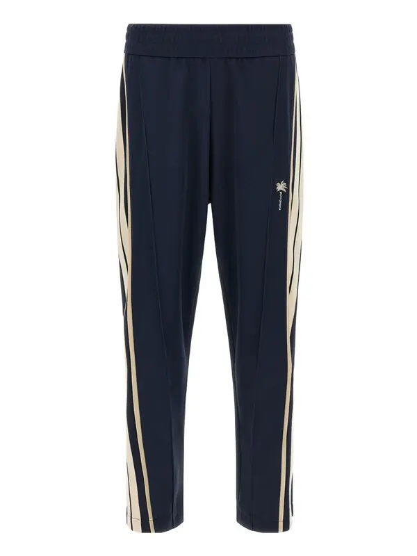 Palm Angels Palm Tree Side-stripe Track Pants - Blue