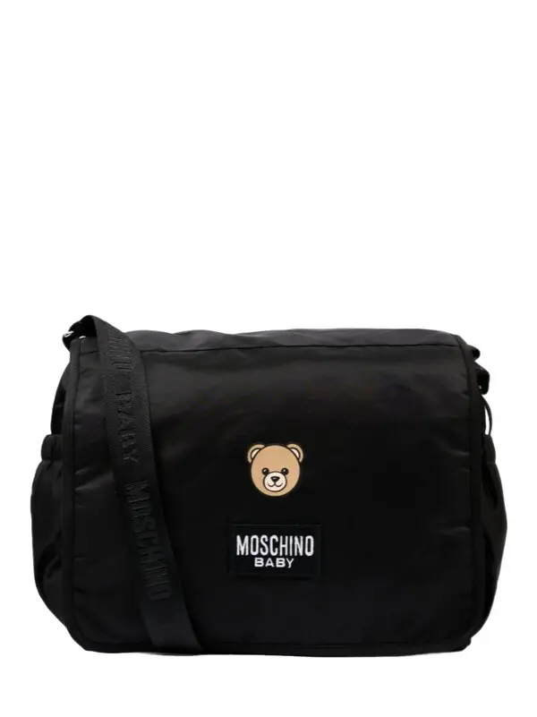 Moschino Logo-patch Changing Bag - Black