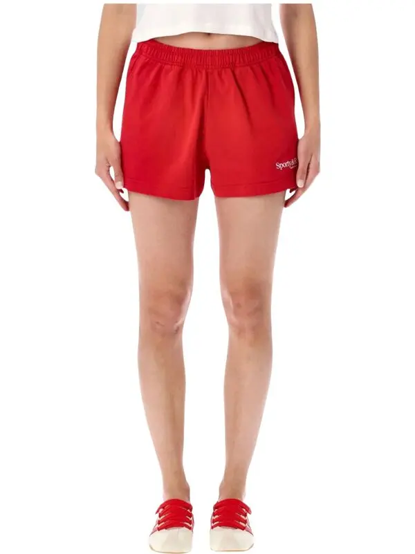 SPORTY  RICH Sporty Rich Modern Disco Logo Shorts - No