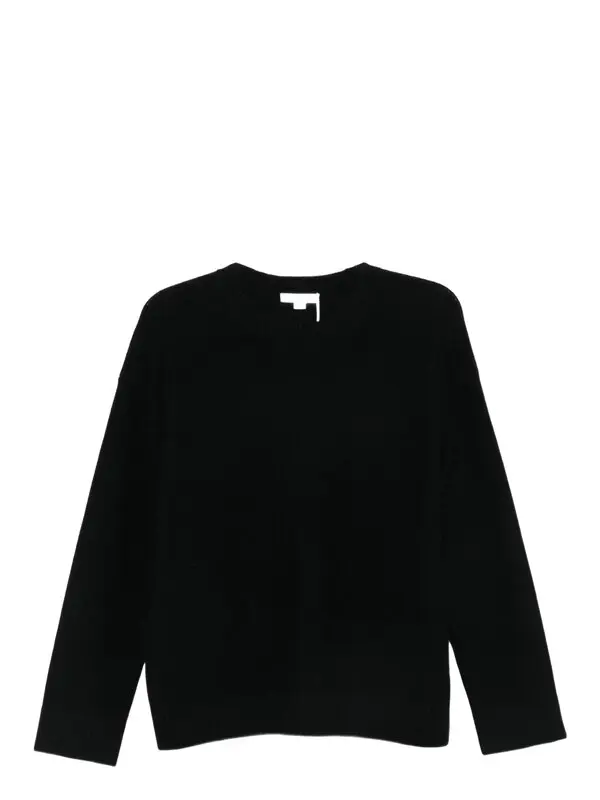 Vince Crew Neck Ribbed Sweater - Black