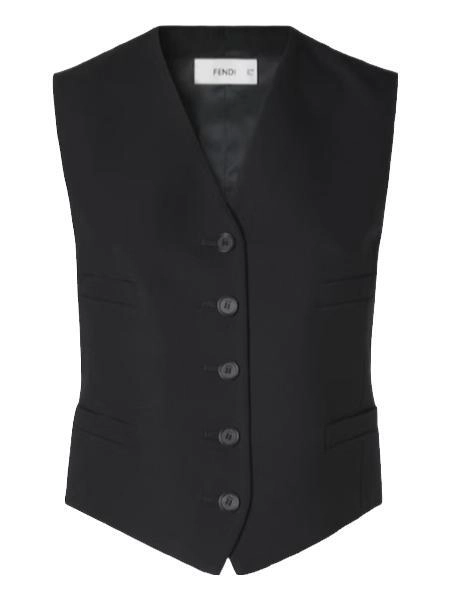 Fendi Cady Gilet - Black