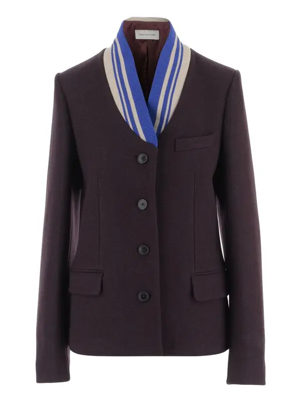 Dries Van Noten Long-sleeve Single-breasted Jacket - No