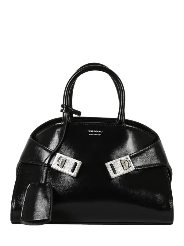FERRAGAMO Hug Shoulder Bag - Black
