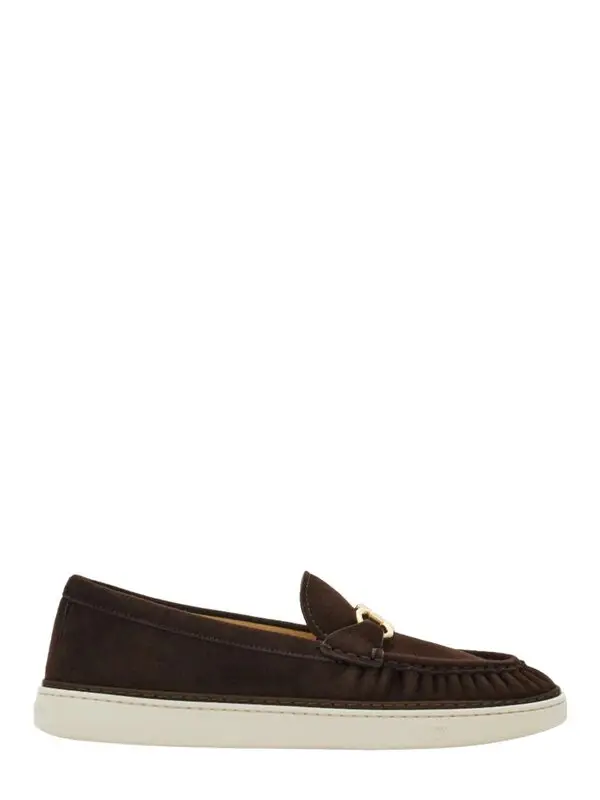 FERRAGAMO Gancini Ornament Loafer - Ebony
