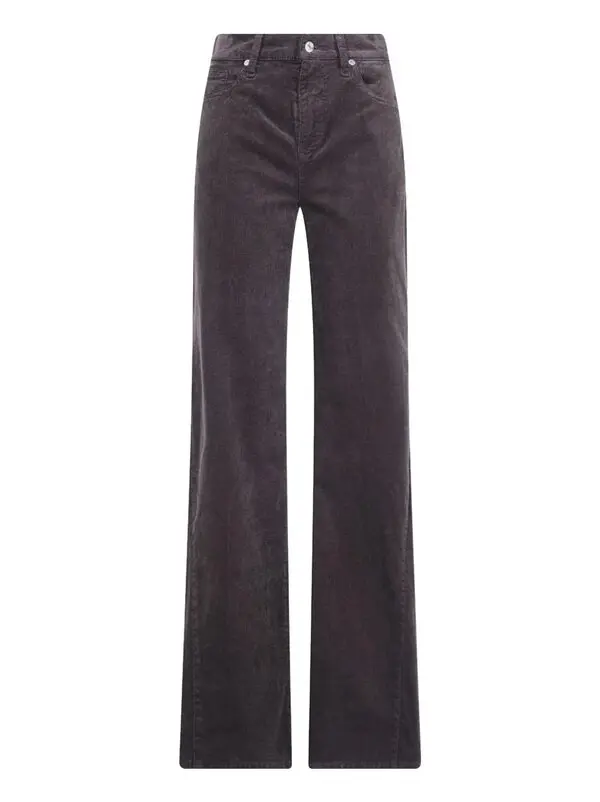 7 For All Mankind Lotta Corduroy Wide-leg Jeans - Brown