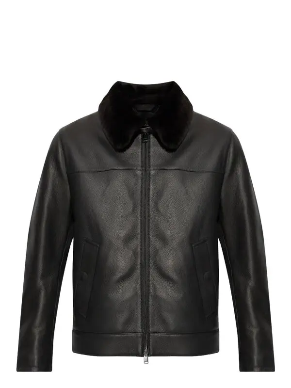 Brioni Leather Jacket - Multicolor