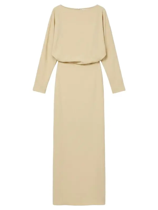 HOUSE OF DAGMAR Maxi Billow Dress - Oat Beige