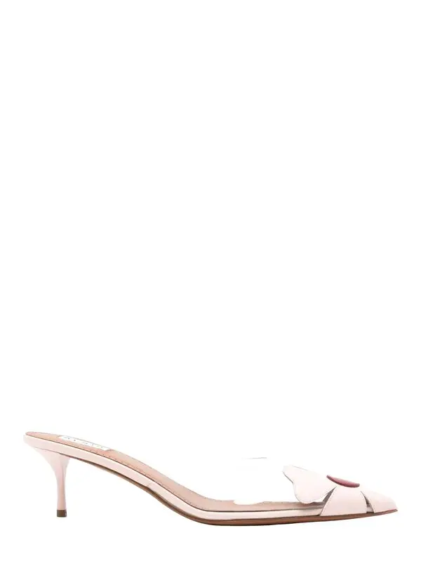 Alaïa Bloom Mules - Pink