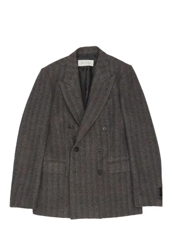 Dries Van Noten Double-breasted Blazer - Black