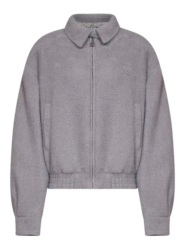 Giuseppe Di Morabito Zip-up Long-sleeved Jacket - Grey