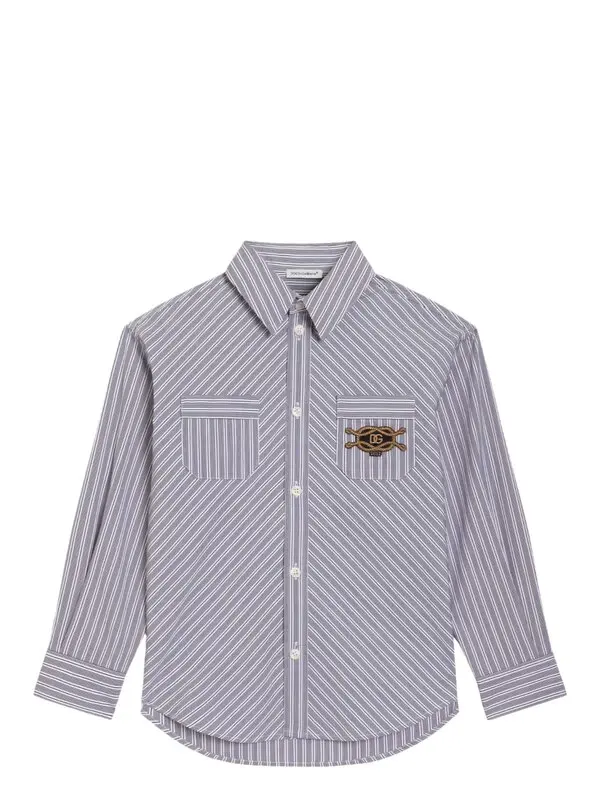 Dolce & Gabbana Striped Poplin Shirt - Multicolor