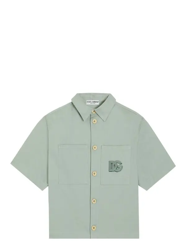 Dolce & Gabbana Cotton Sateen Shirt - Green