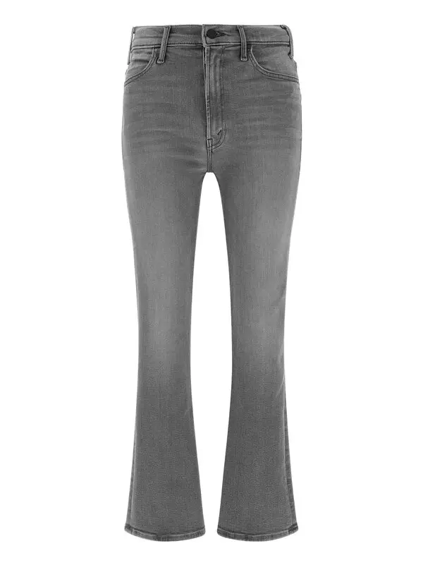 MOTHER The Hustler Ankle Fray Jeans - Grey