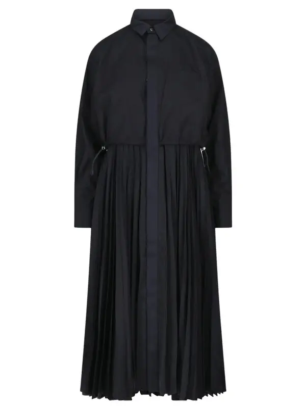 Sacai Long-sleeved Dress - Black