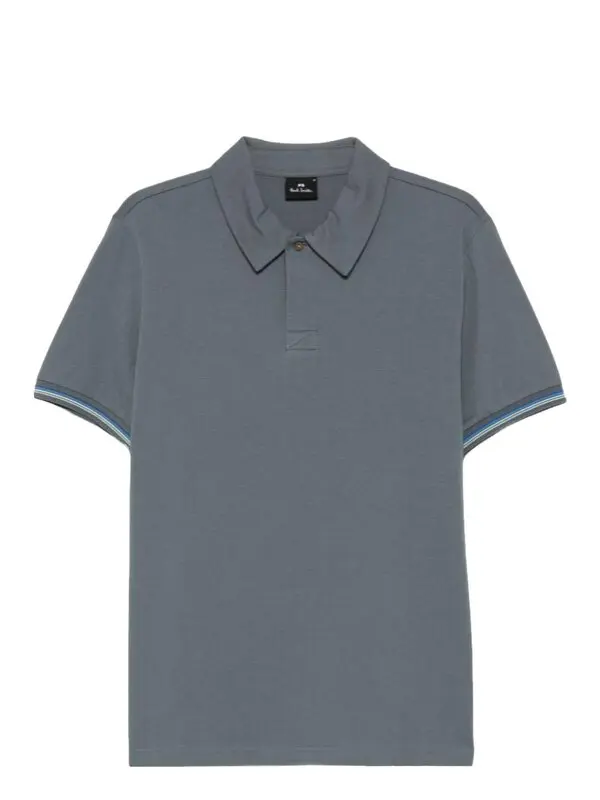 Paul Smith Striped-detail Polo Shirt - Grey