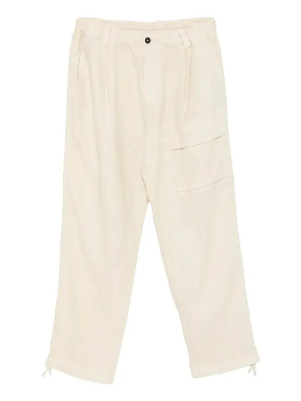 C.P. COMPANY Pocket-detail Drawstring Trousers - Cream