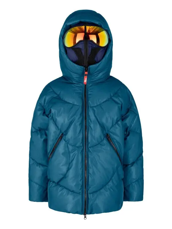 AI RIDERS ON THE STORM Long-sleeved Padded Jacket - Indigo