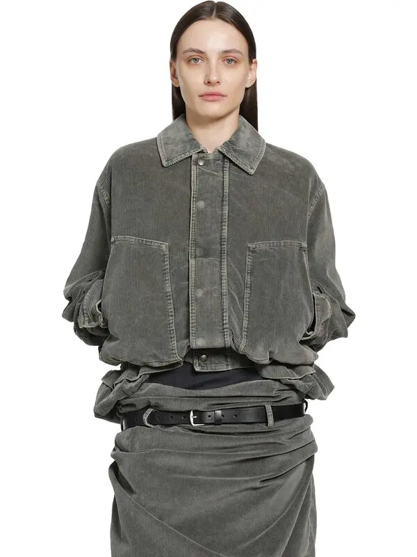 PILLINGS Corduroy Blouson Jacket - Grey